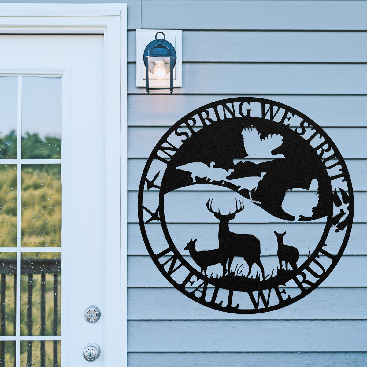 In Spring We Strut In Fall We Rut Metal Sign ~ Metal Porch Sign, Metal ...