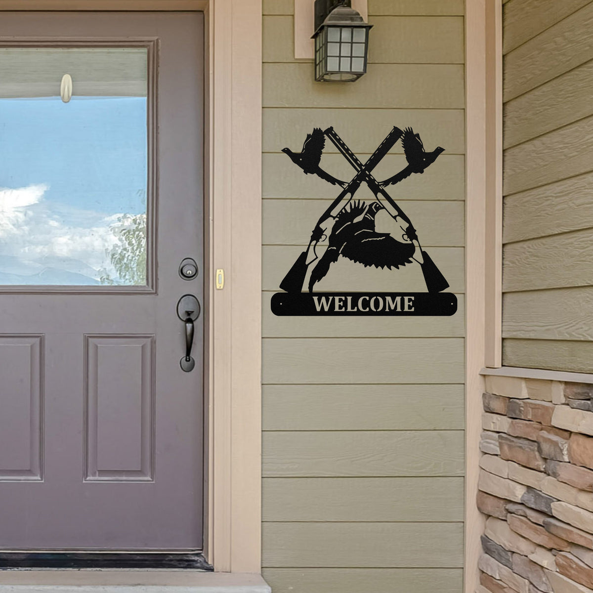 Duck Hunting Welcome Sign ~ Metal Porch Sign | Outdoor Sign | Front Do ...
