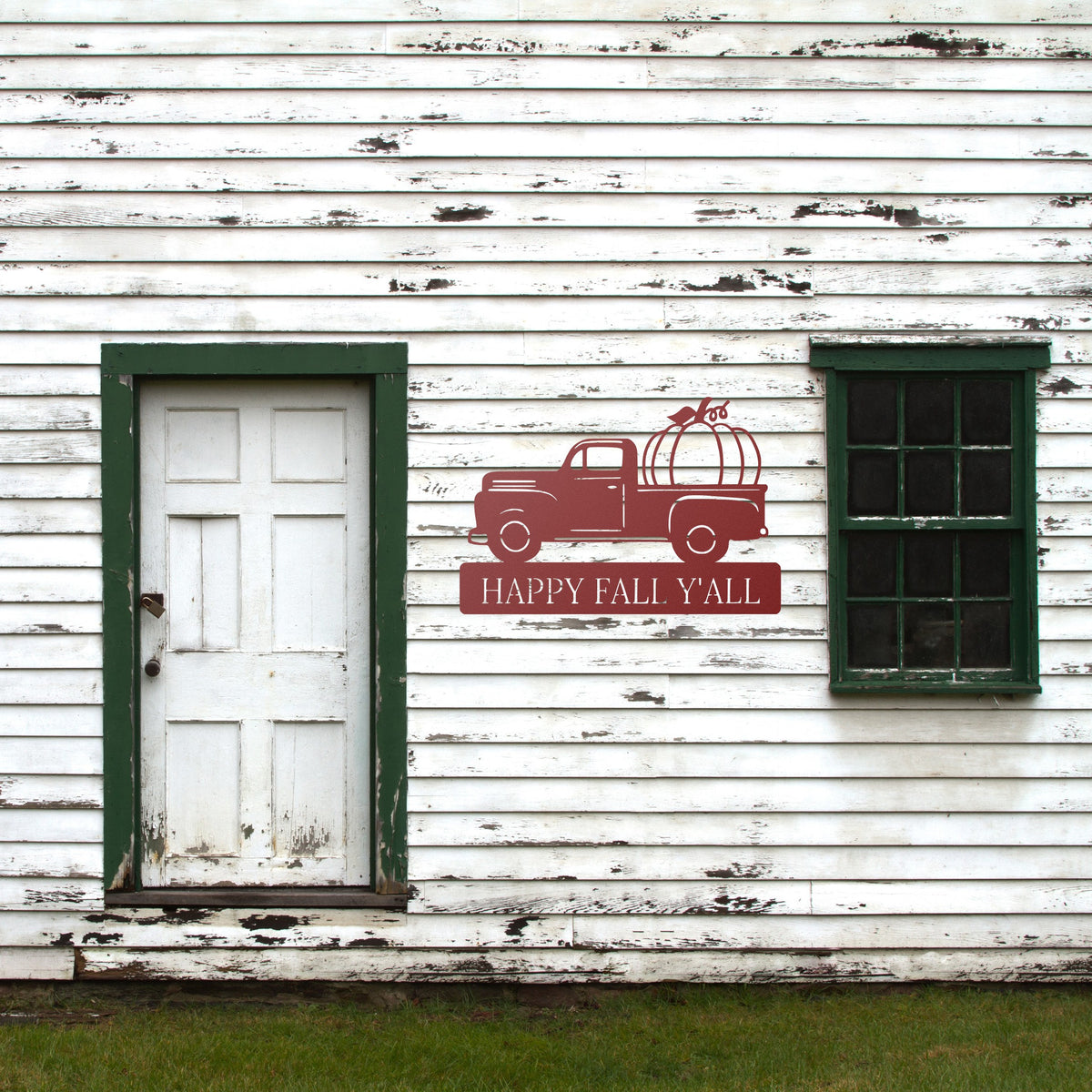 Happy Fall Y'all Steel Sign ~ Metal Porch Sign | Metal Autumn Sign | F ...
